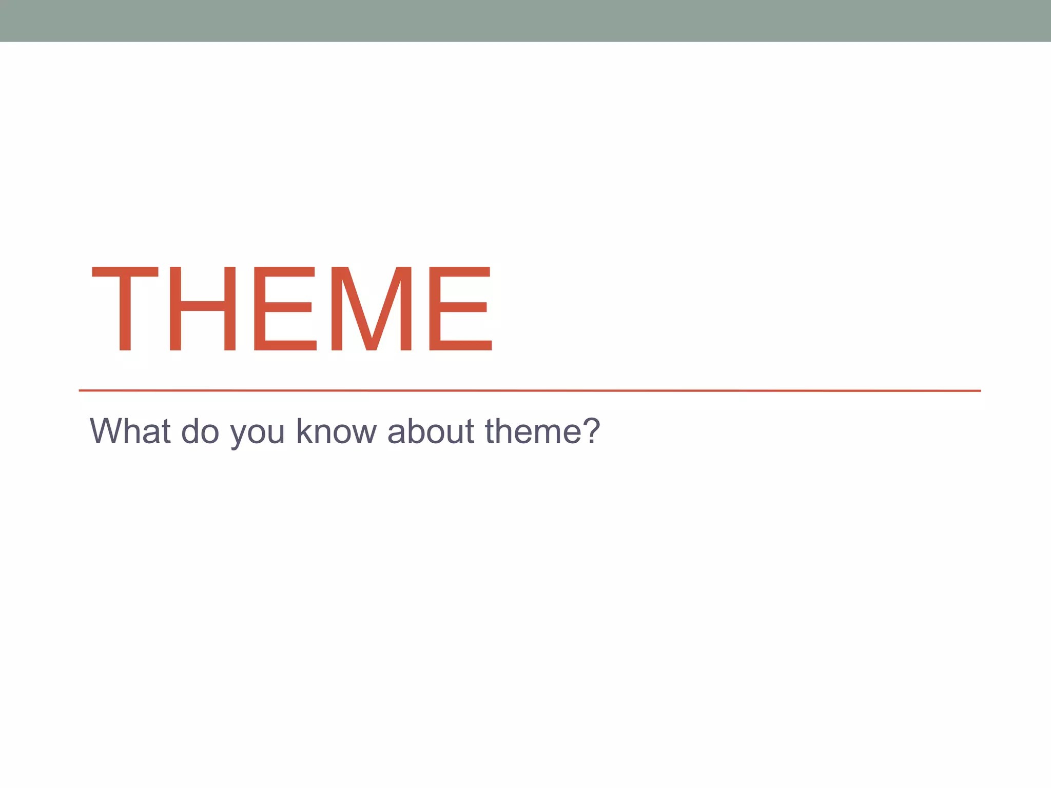 Pov characterization theme | PPT | Fiction | Books and Literature