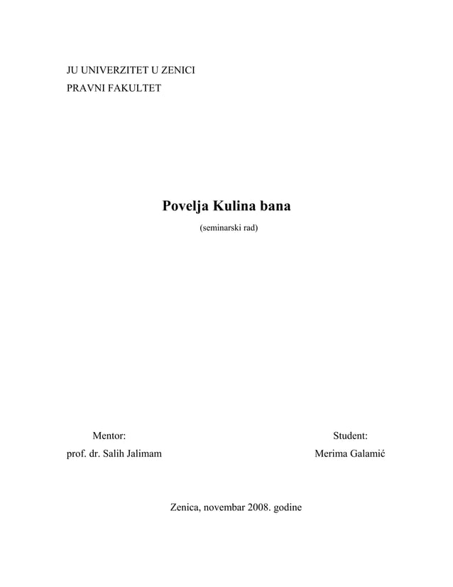 Povelja kulina bana1 | PDF
