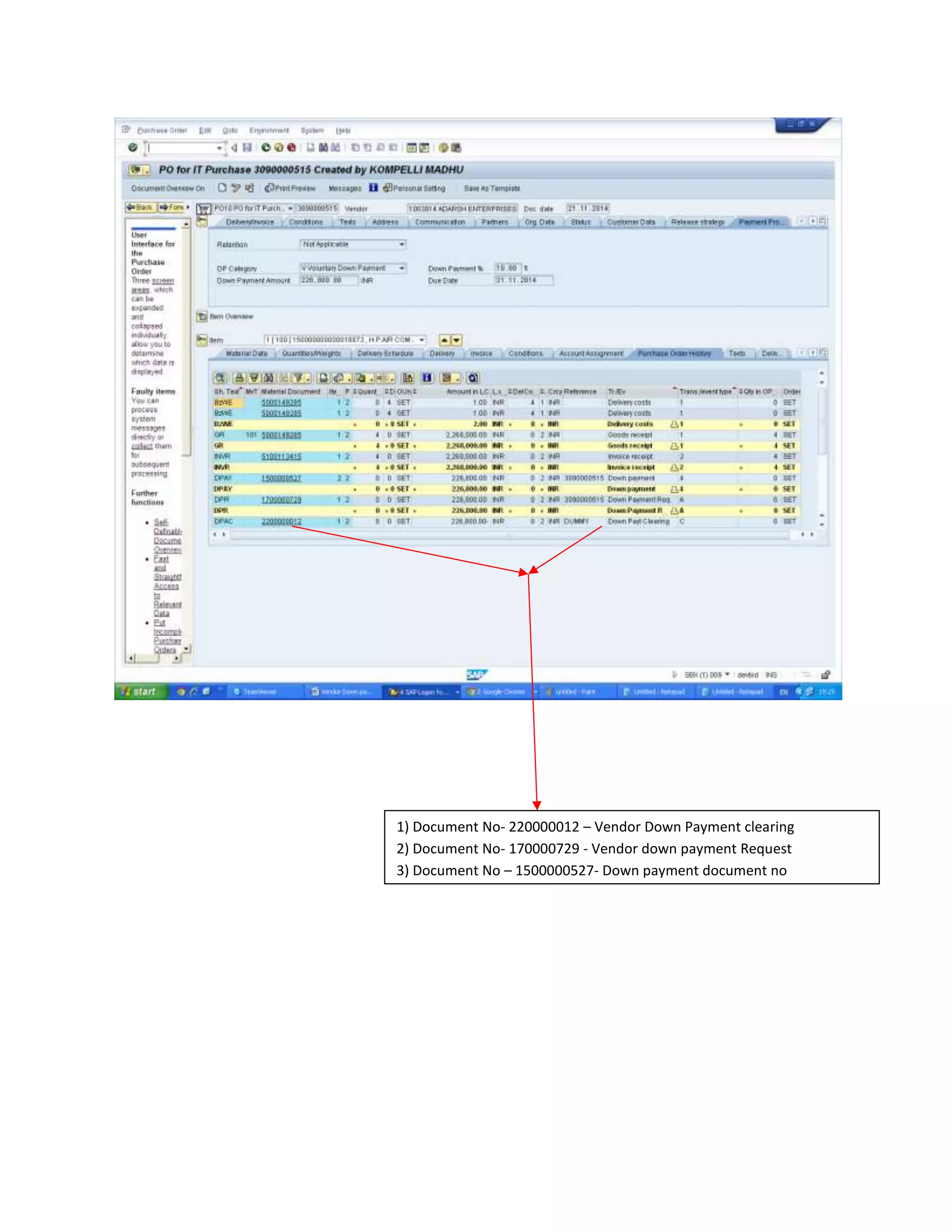 Po vendor down pay process SAP | PDF