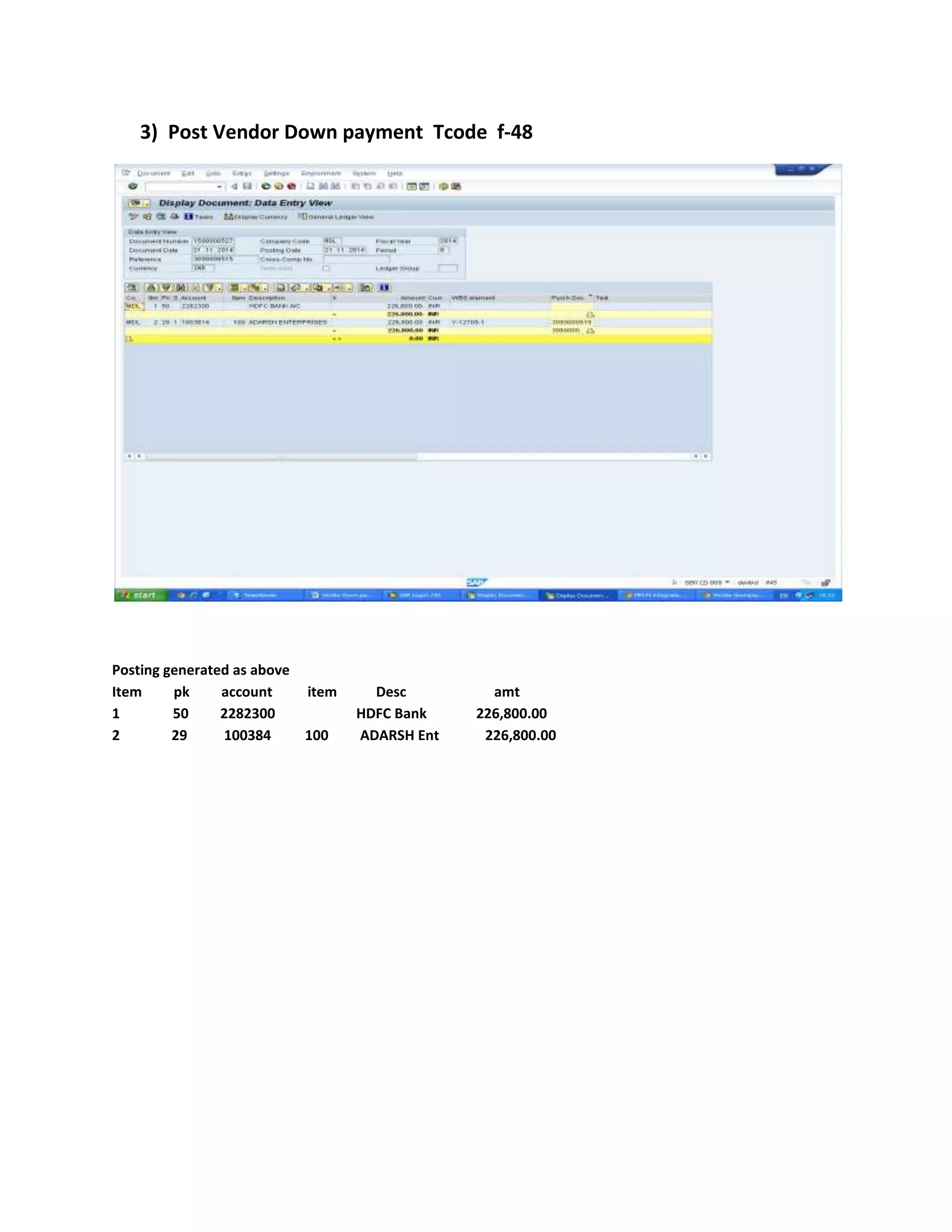 Po vendor down pay process SAP | PDF
