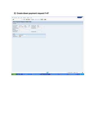 Po vendor down pay process SAP | PDF