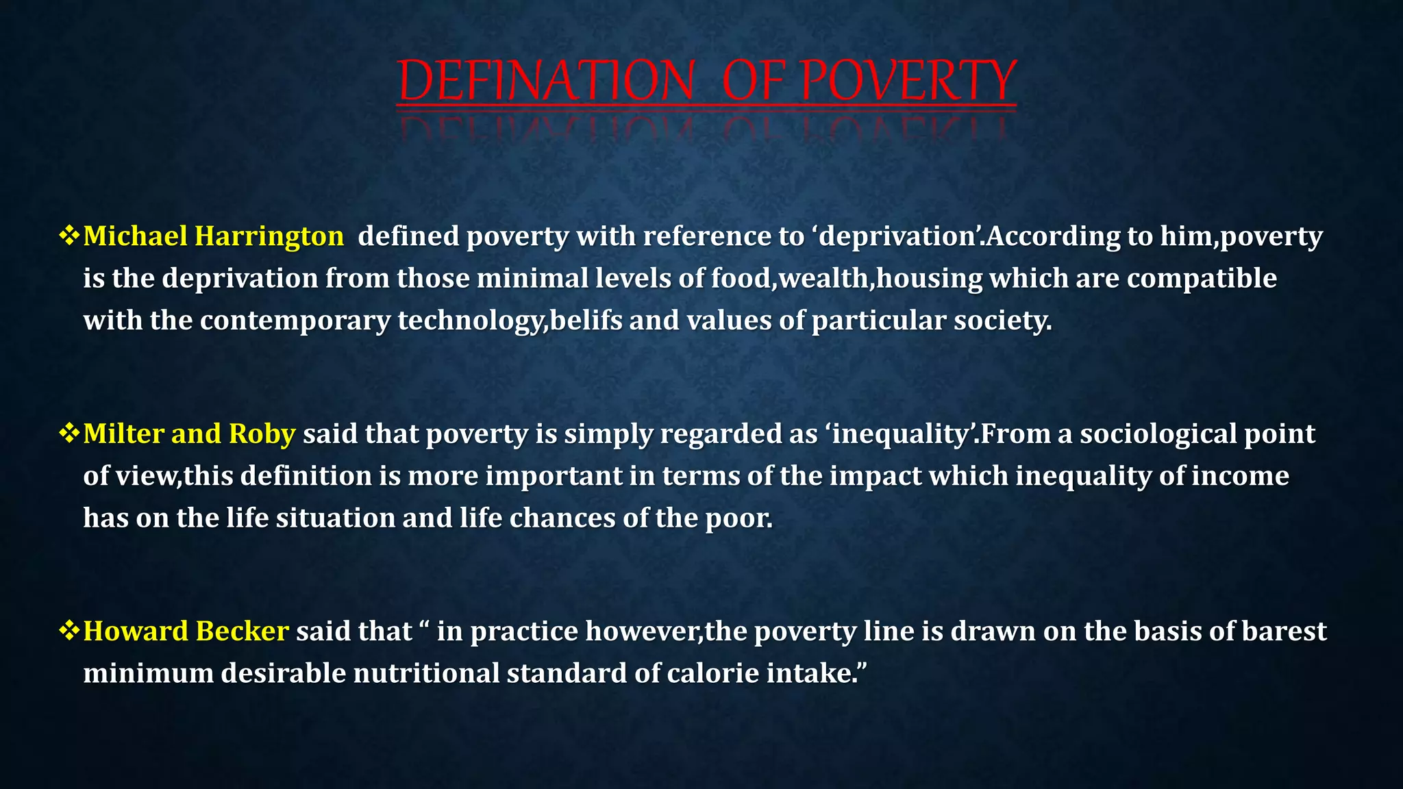 Poverty Presentation | PPTX