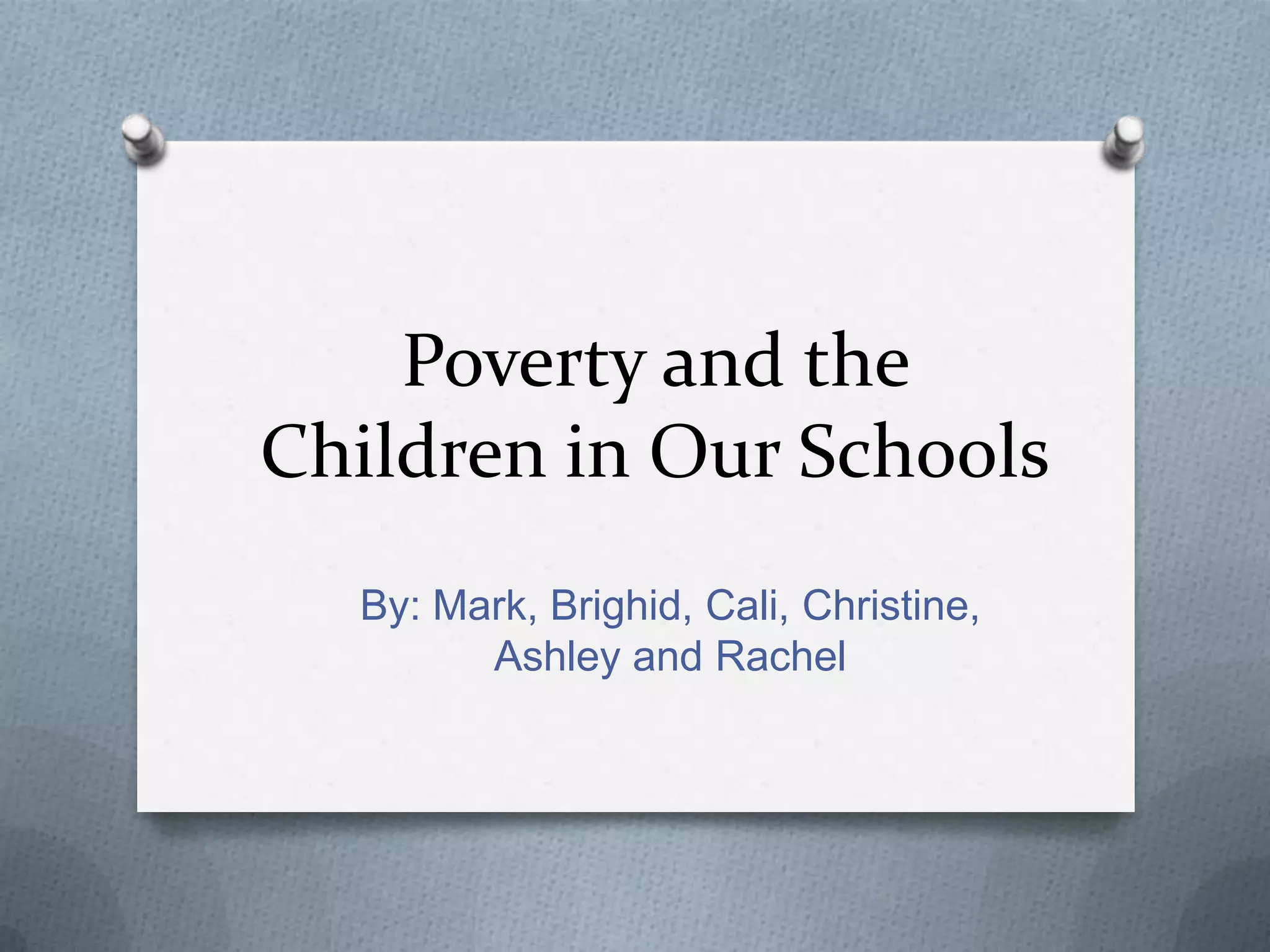 Poverty Presentation | PPT