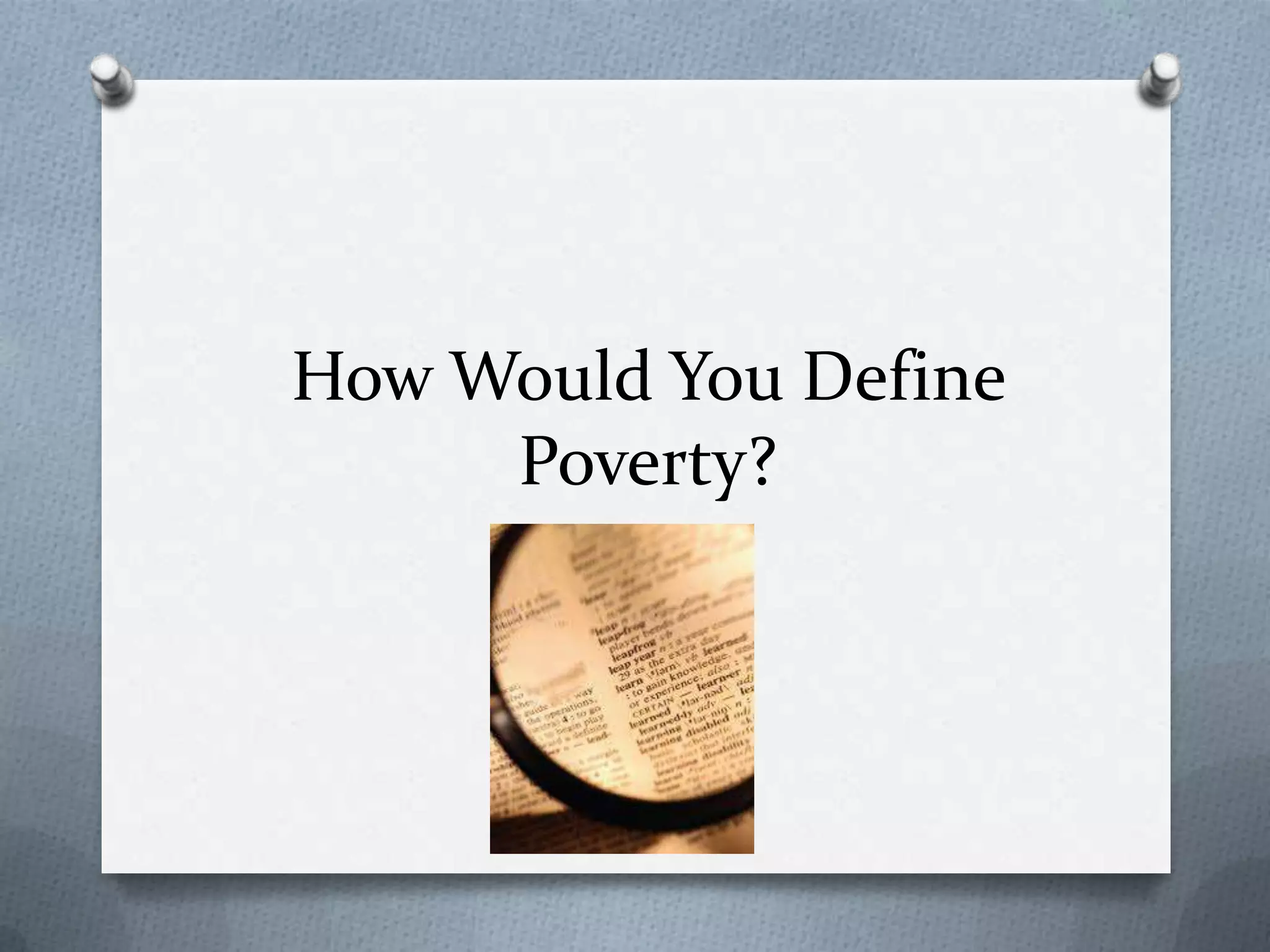 Poverty Presentation | PPTX
