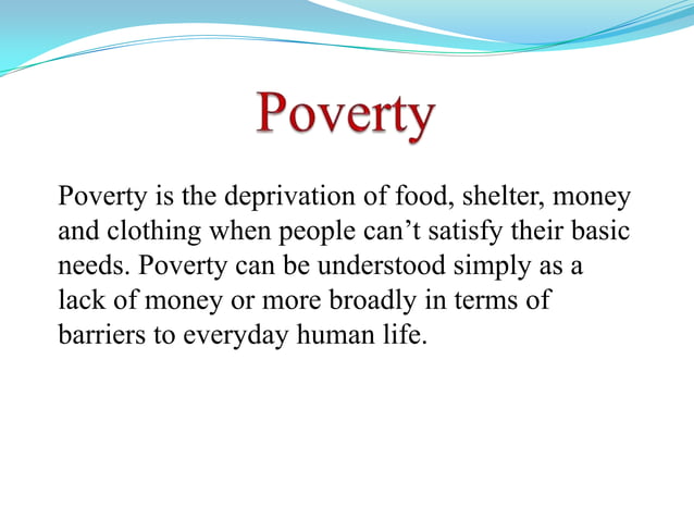 Poverty | PPTX