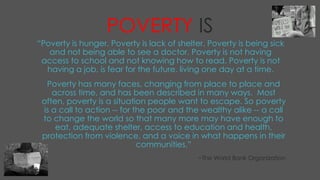 Poverty in America: what? why? and how? | PPTX