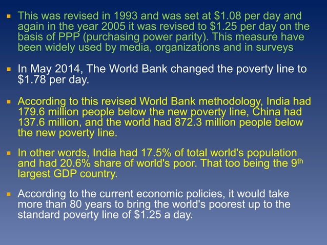 Poverty and shocking facts about poverty | PPT