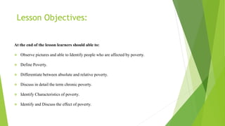 Economics Poverty Lesson | PPTX