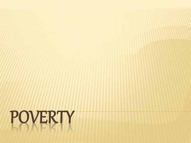 Poverty | PPTX