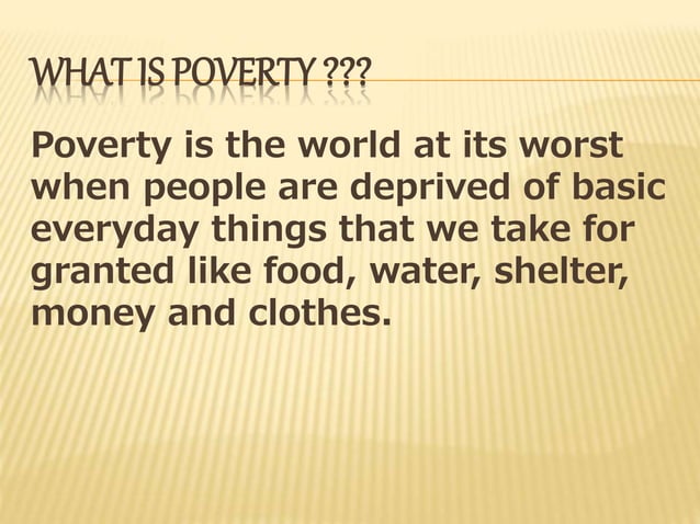 Poverty | PPTX