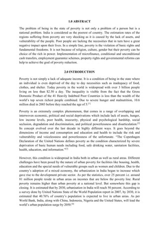 Poverty Alleviation: A Challenge for the Indian Government | PDF