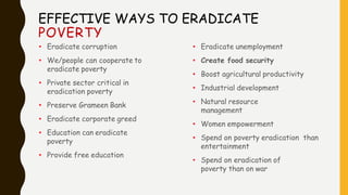 Poverty and hunger | PPTX