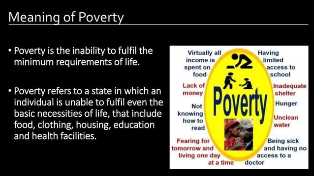 Poverty : The greatest challenge faced by the Indian Economy, Class XII ...