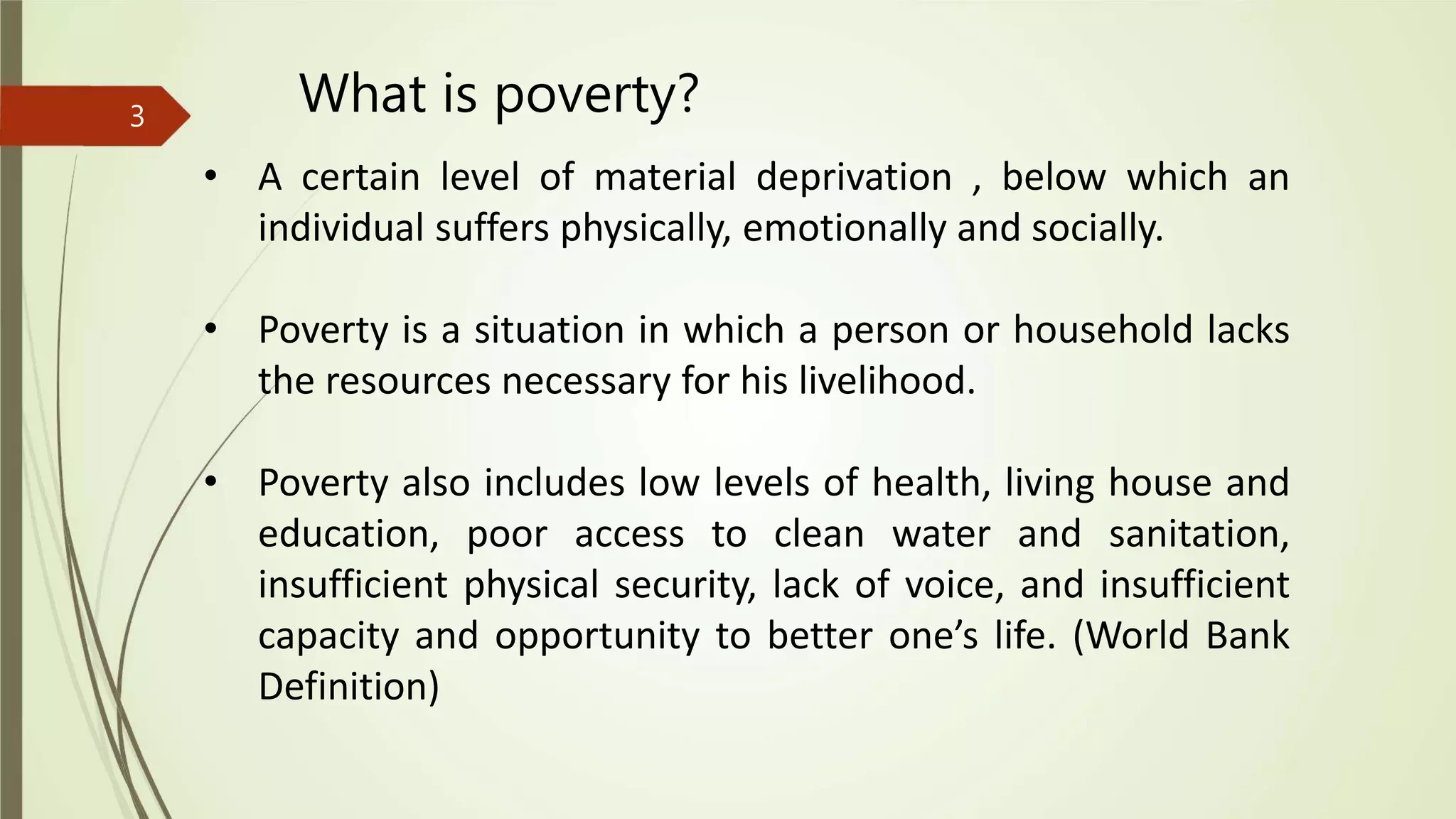 Poverty and its types | PPTX