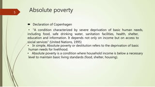 Poverty and its types | PPTX
