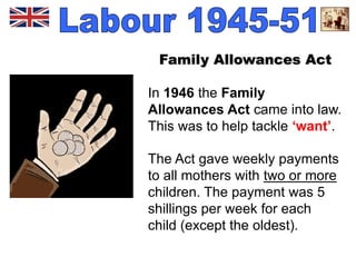 Labour social reforms 1945-51 - Poverty | PPT