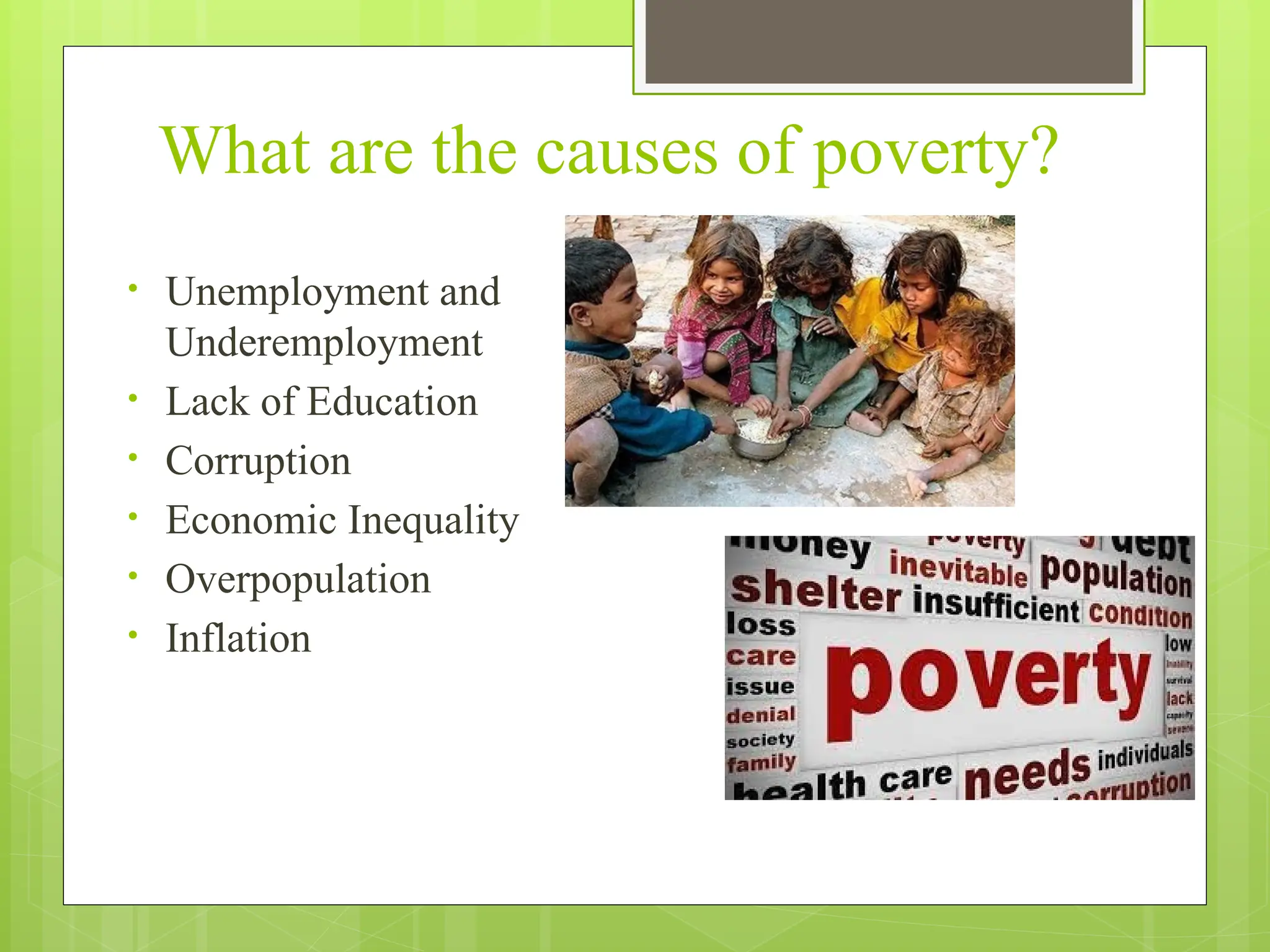 Poverty for beginners, understanding the two types of poverty.pptx