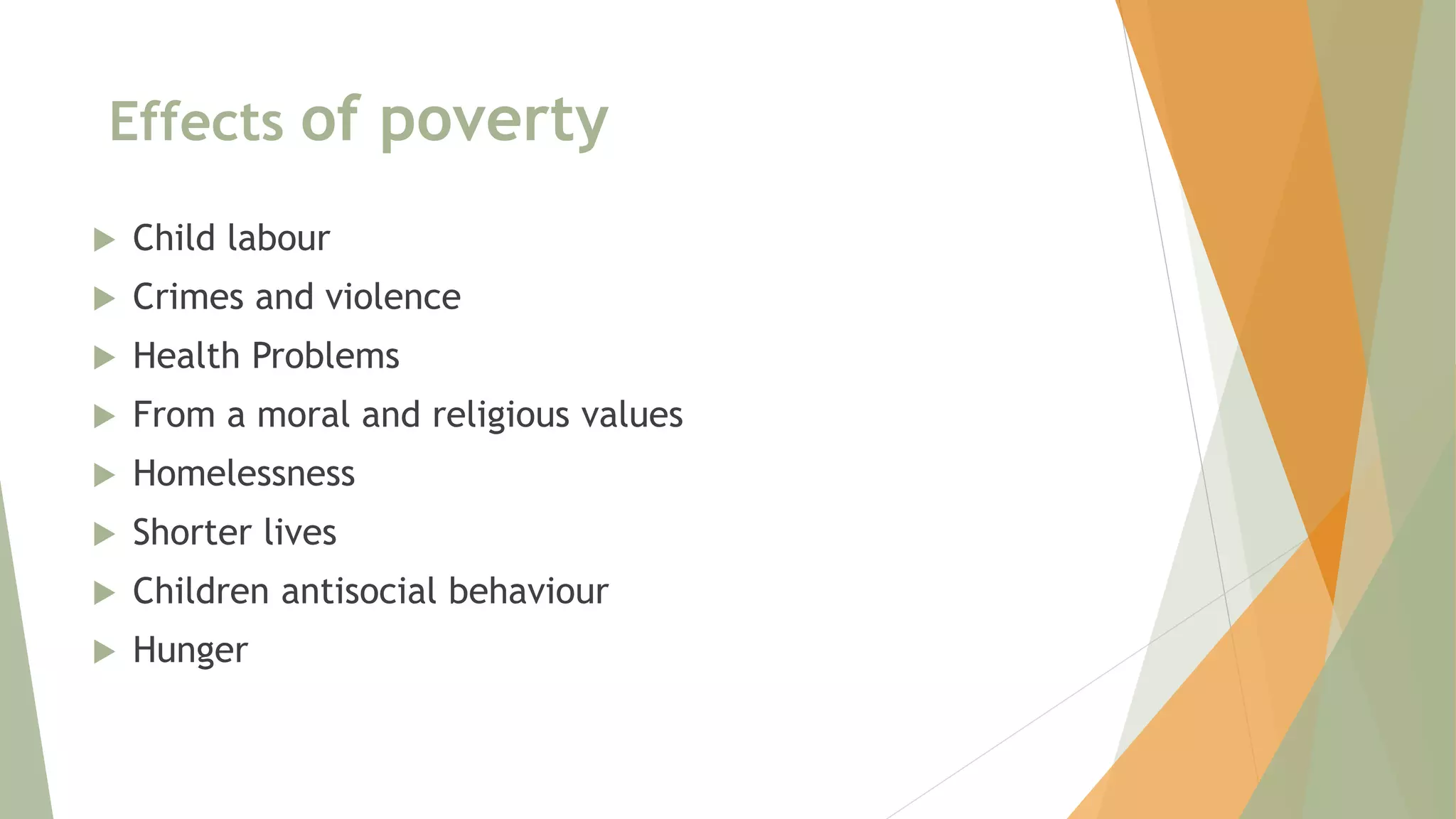 Causes of Poverty ppt | PPTX