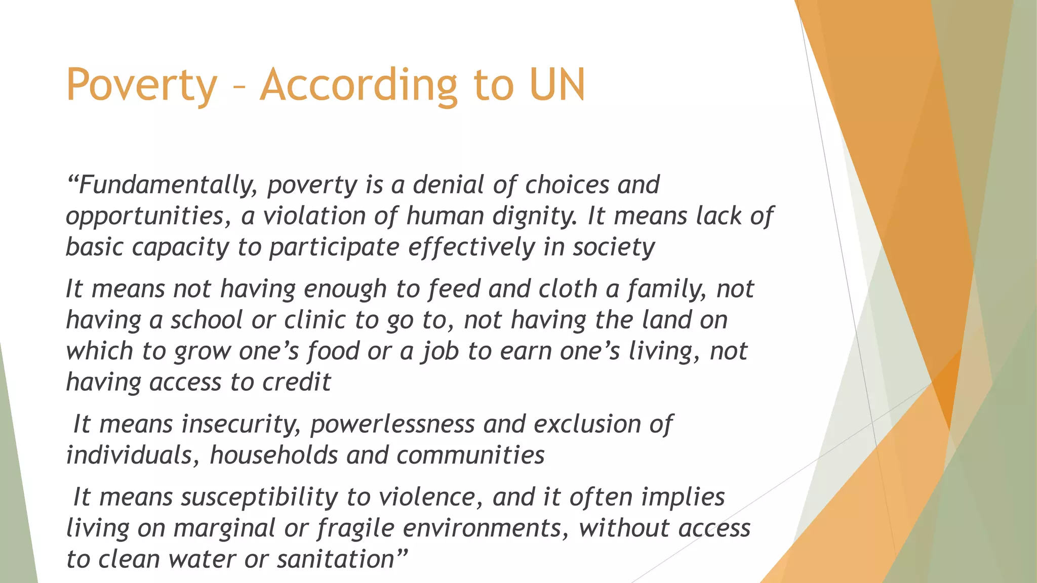 Causes of Poverty ppt | PPTX