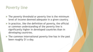 Causes of Poverty ppt | PPTX