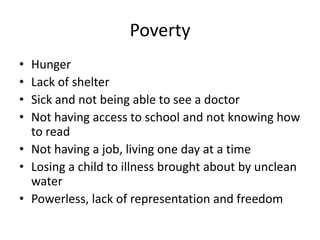 Poverty issues&ideas | PPT