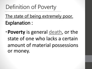 Poverty - G2 | PPT