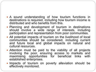 Poverty alleviation and sustainable tourism | PPTX