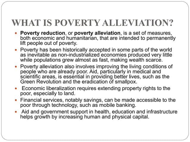 Poverty alleviation and sustainable tourism | PPTX | Government Support ...