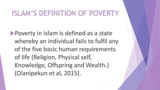 Poverty alleviation in nigeria: our roles as muslims ppt | PPT
