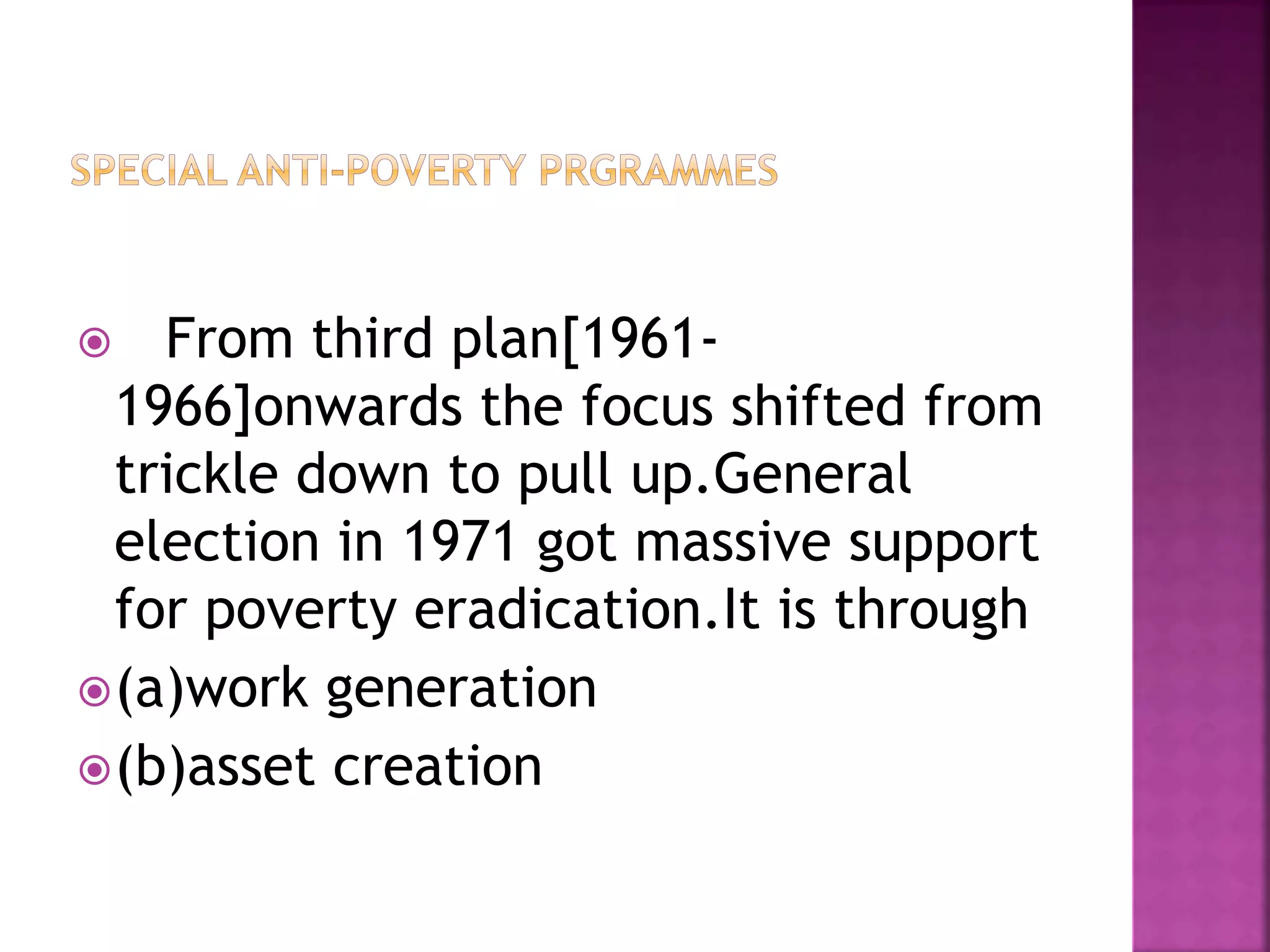 Poverty alleviation programmes | PPTX
