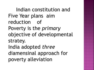 Poverty alleviation programmes | PPT