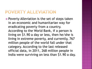 poverty alleviation schemes in India | PPTX
