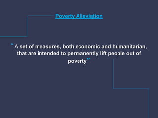 Alleviation of Poverty | PPTX