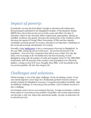 Poverty and bangladesh | DOCX