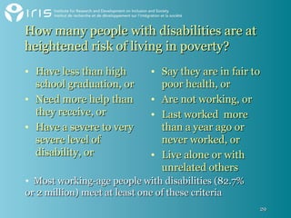 Poverty and Disability | PPT | Government Support and Welfare ...
