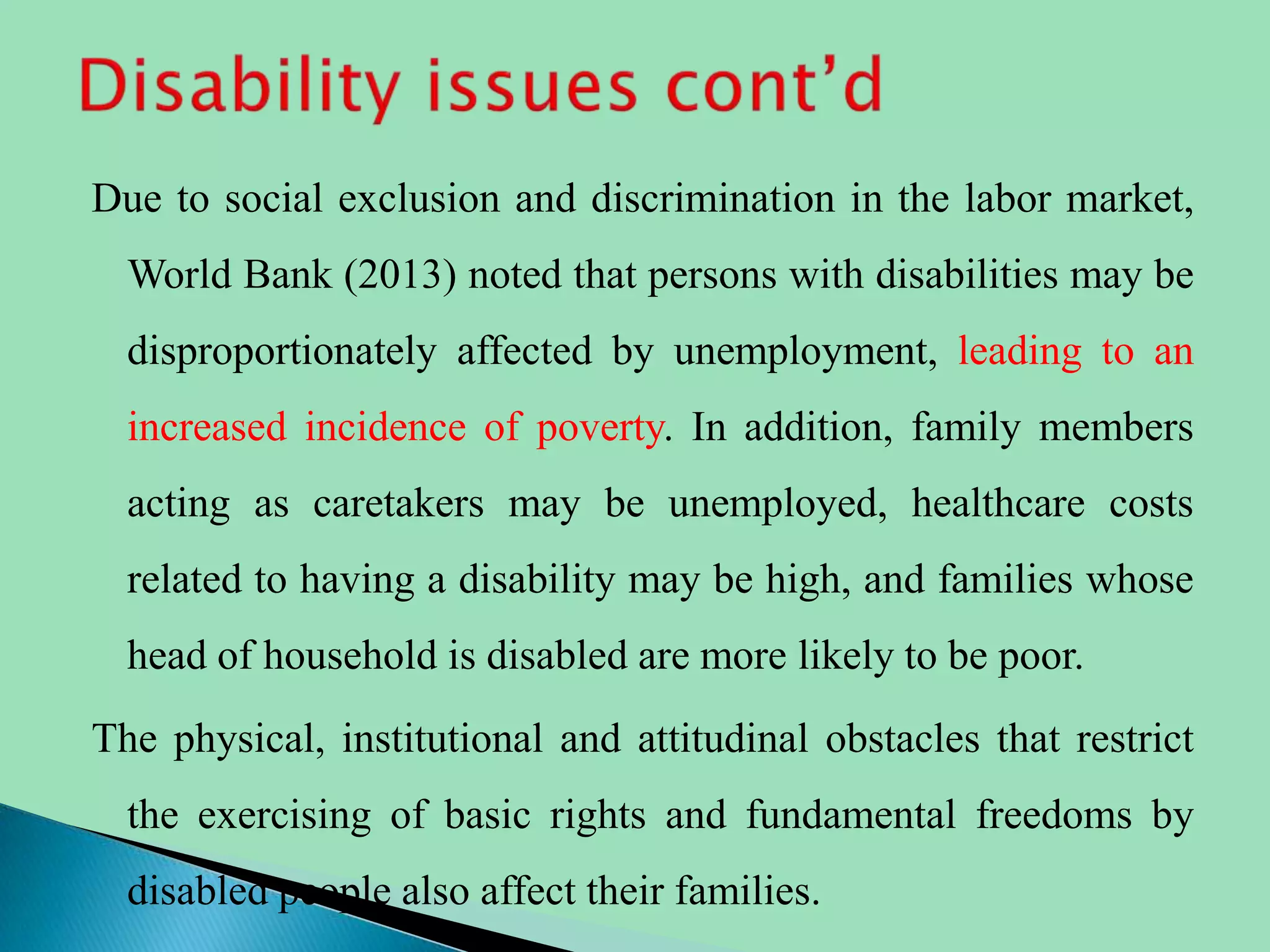 Poverty and disability | PPTX