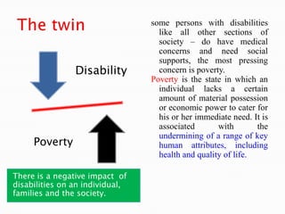 Poverty and disability | PPT