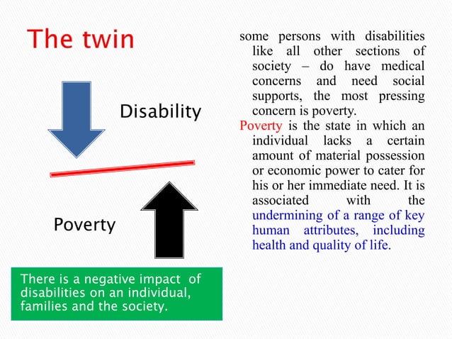 Poverty and disability | PPT