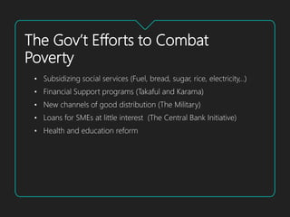 Poverty and Economic Inequality in Egypt | PPTX