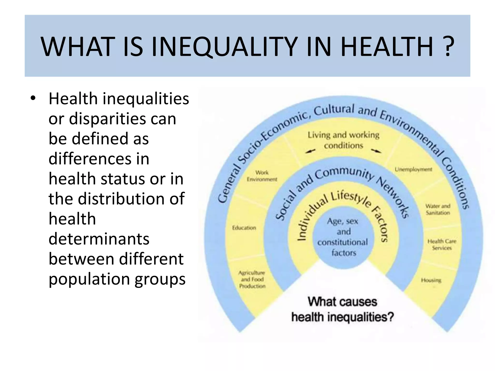 Poverty and inequality in health | PPTX