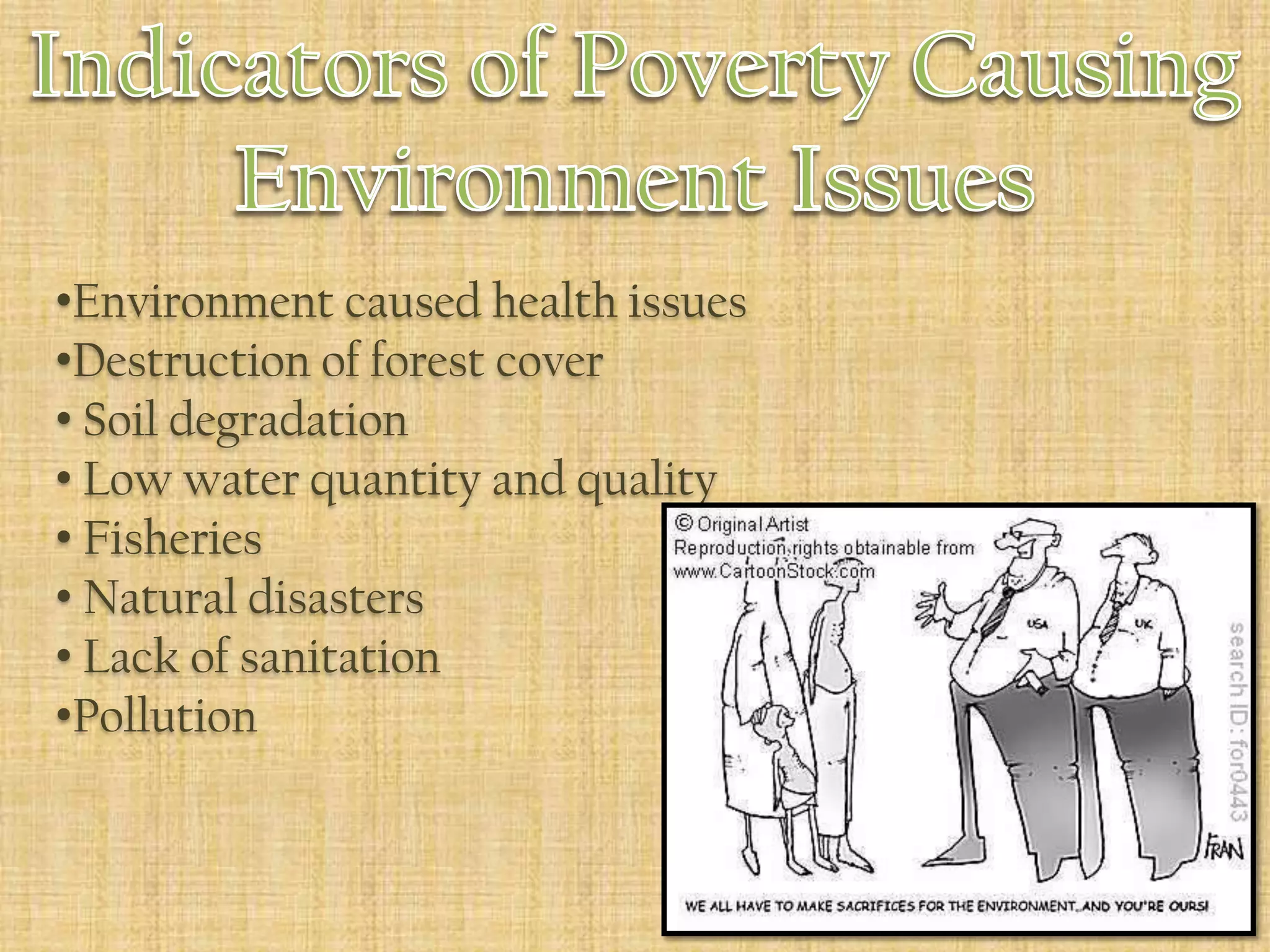 Poverty and the environment | PPTX