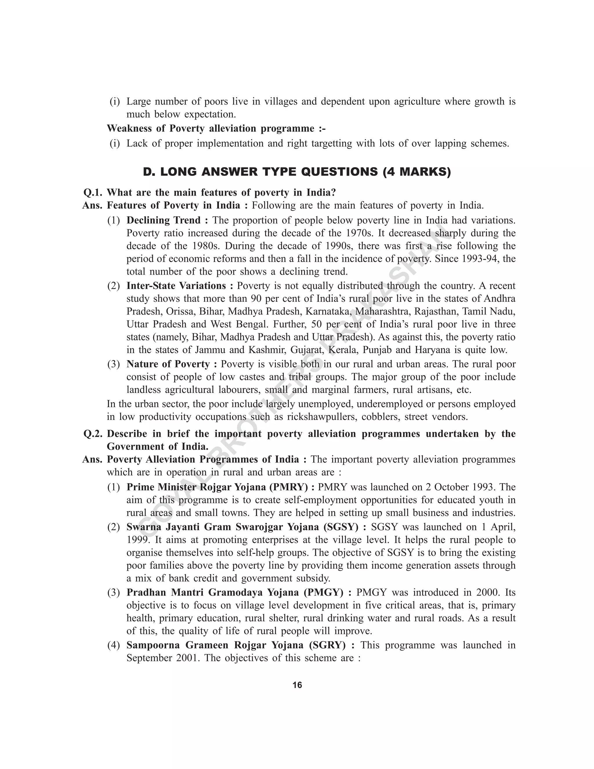 Poverty as a challenge of class 9 | PDF