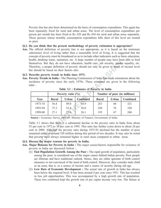 Poverty as a challenge of class 9 | PDF