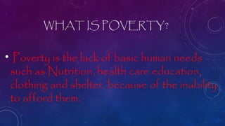 Poverty As A Challenge.pptx class Ix economics | PPTX