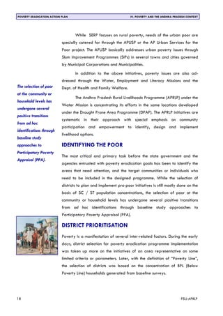 Poverty eradication action plan of andhra pradesh | PDF