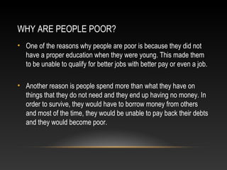 Poverty Value Venture Group C3 | PPT