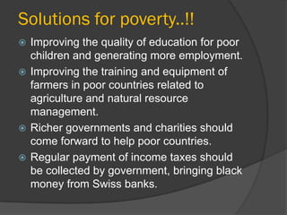 Poverty & hunger | PPTX