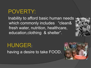 Poverty & hunger | PPTX