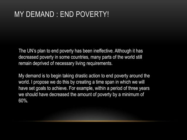lets end poverty | PPT
