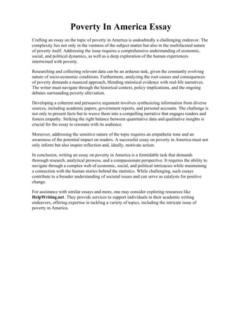 Poverty In America Essay.pdf
